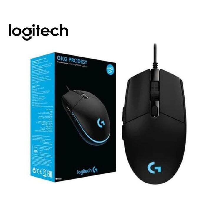 Logitech G102 Light sync 8000 MAX DPI 6 Programmable Buttons RGB Gaming Mouse Black | Lazada PH