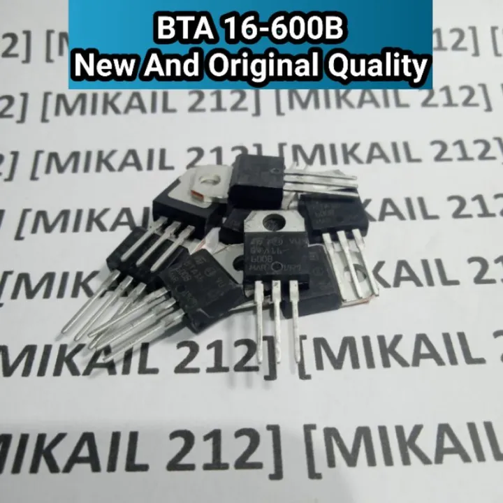 Transistor BTA16-600B / BTA 16 600 B / BTA 16A 600V Triac Original Komponen Untuk Modul CPU Pom ...