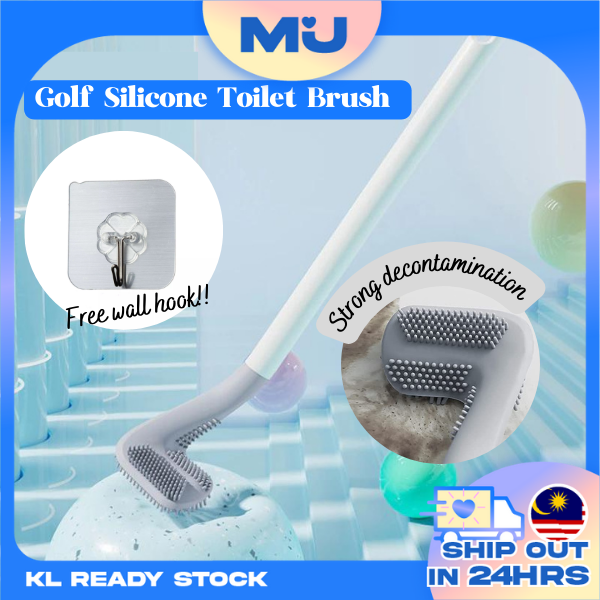 MIJOO Silicone Golf Toilet Brush Toilet Cleaning Tool Berus Jamban | Lazada