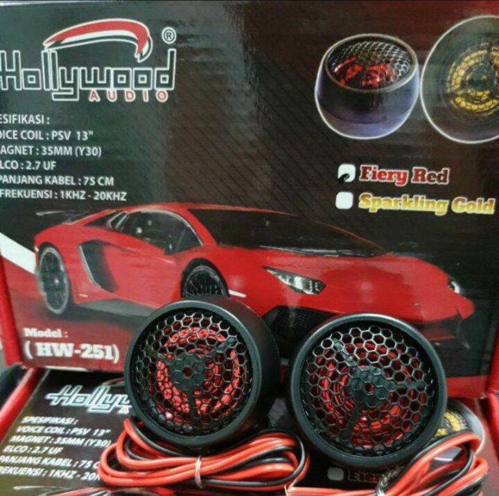 TWEETER HOLLYWOOD HW-251 FIERY RED / HOLLYWOOD TWEETER HW-251 RED ...