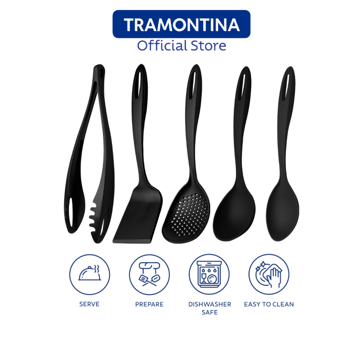 Tramontina Ability Kitchen Utensils, Spoon/Ladle/Skimmer/Spatula/Tong/Nylon | Lazada Singapore