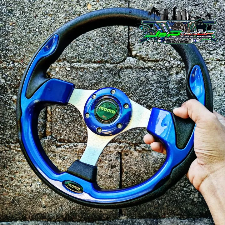 Blue Momo 13 inch Steering Wheel Thailand | Lazada PH