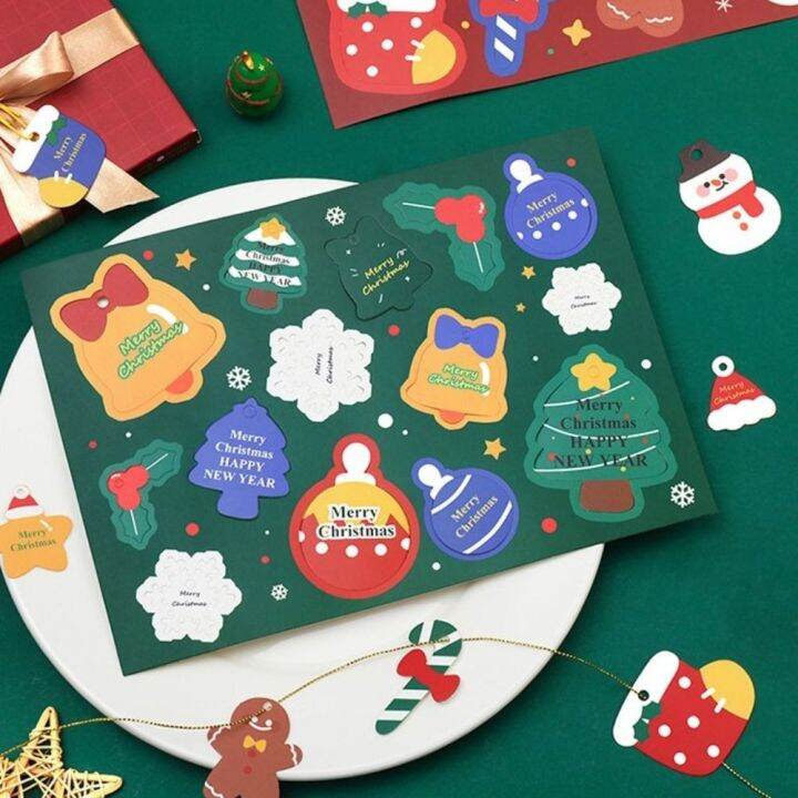 FGHJD DIY 42ชิ้นของขวัญปีใหม่ปาร์ตี้คริสต์มาสห้องเรียนที่แขวนข้อความ ...