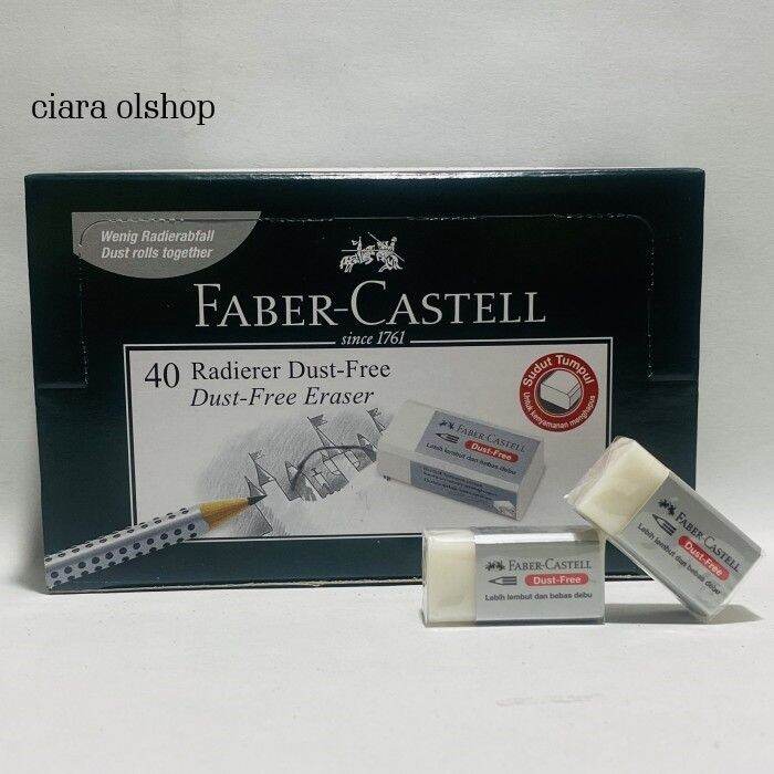 ERASER / PENGHAPUS FABER CASTELL PUTIH KECIL / 1 BOX ISI 40 PCS | Lazada Indonesia