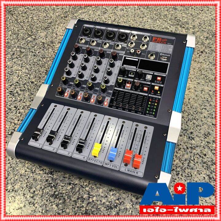 เอฟเฟคแท้ PROPLUS TS-4 POWERMIXER บลูทูธ พาวเวอร์ มิกเซอร์ 4 ช่อง 150 วัตต์ TS 4 TS4 PRO PLUS ...