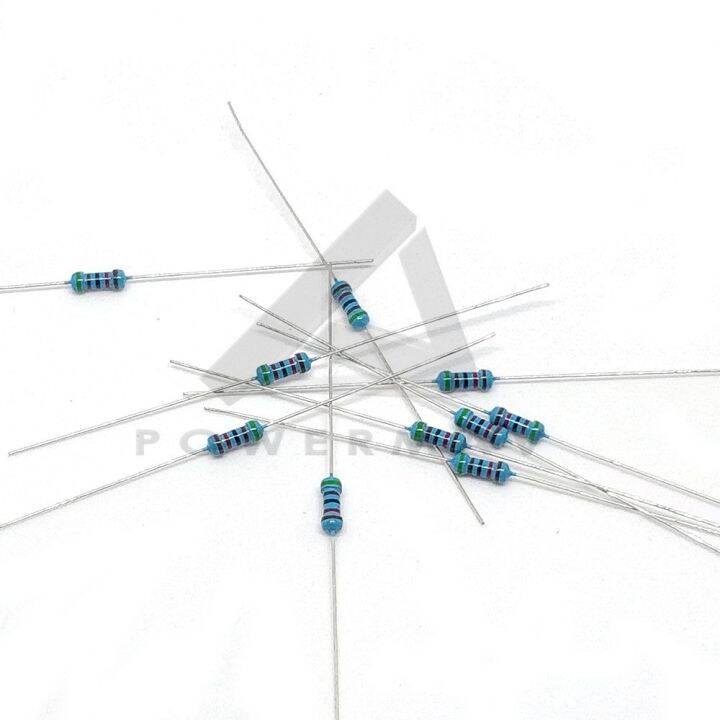 10pcs 51k ohms 5 band 1/4w Metal film resistor 1% ohm for pcb ...