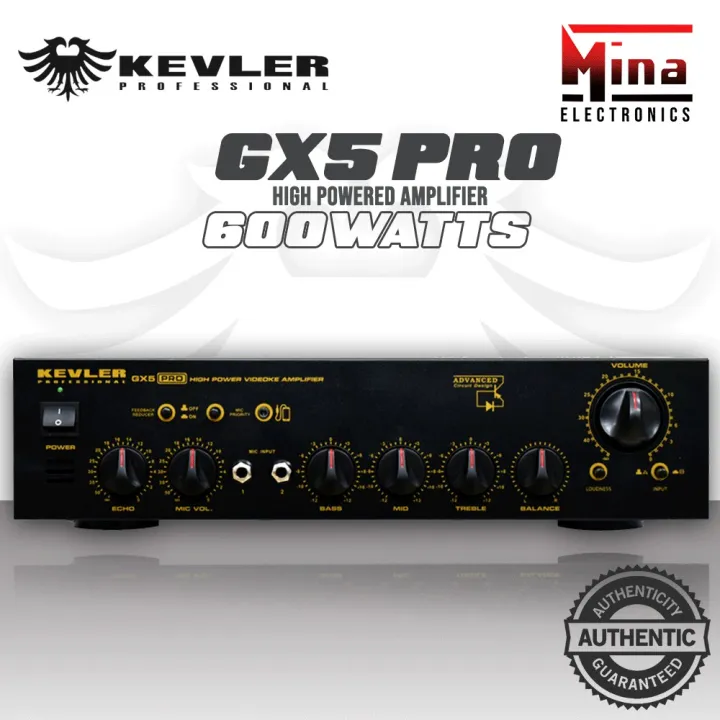 ♢Kevler Professional GX5 PRO High Powered Amplifier 600W (Black)♘ | Lazada PH