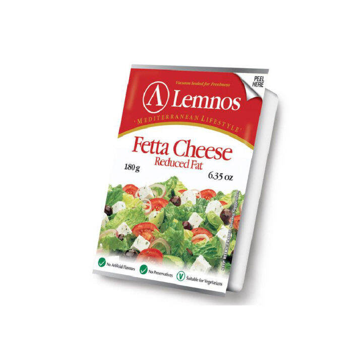 Lemnos Reduced Fat Fetta Cheese (180g) | Lazada PH