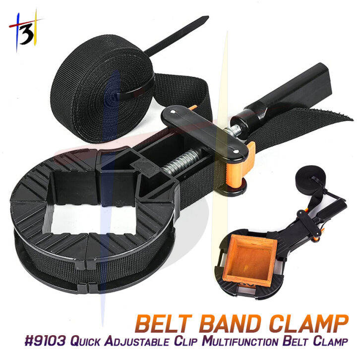 Band Clamp Quick Adjustable Clip Multifunction Belt Clamp 90 Degrees ...