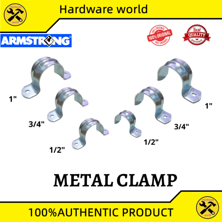 ARMSTRONG METAL CLAMP 1/2" ,3/4" ,1" SINGLE / DOUBLE | Lazada PH