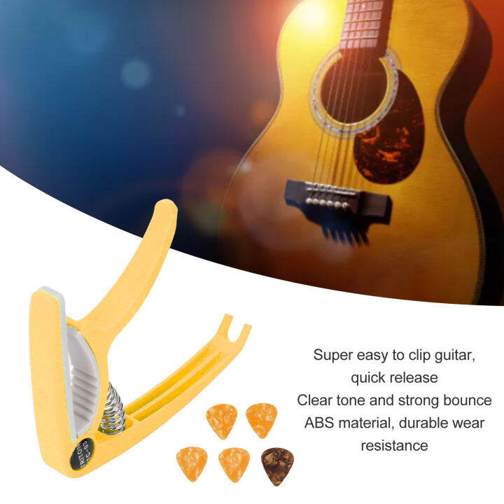 Guitar Capo Set, Wide Application Electric Guitar Capo for Mandolin for ...