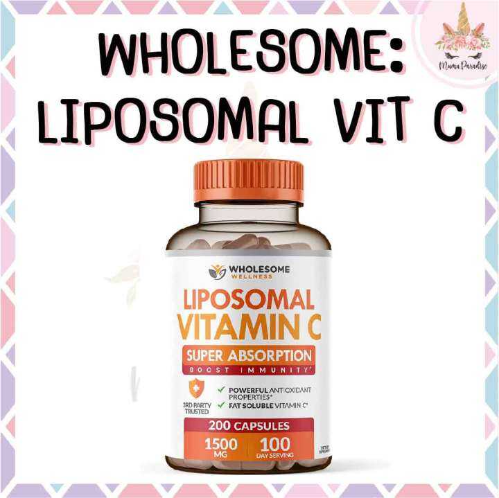 *พร้อมส่ง/ของแท้‼️* Wholesome Liposomal Vitamin C 100 Capsules | Lazada.co.th