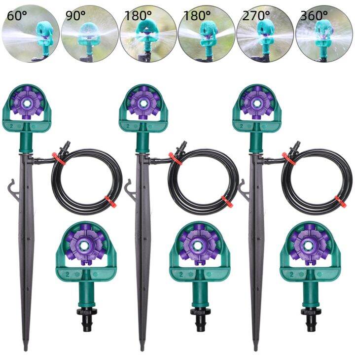 60/90/180/270/360 Degrees Djustable Angle Sprinklers On 50/20CM Stake ...