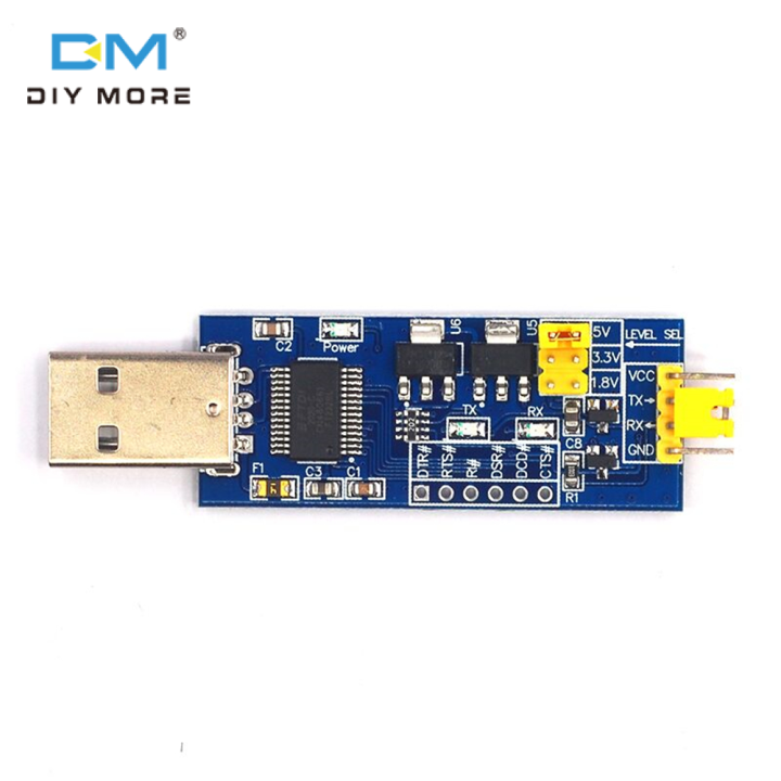 diymore USB to TTL Serial Port Small Board 5V/3.3V/1.8V Level Download ...