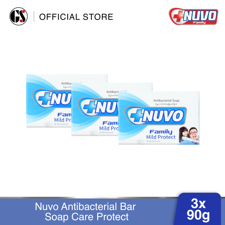 Nuvo Antibacterial Bar Soap Mild Protect 90g x 3 | Lazada PH