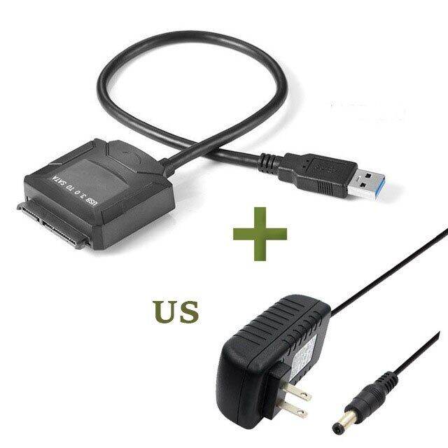 Usb 3.0 To Sata Power Adapter For 3.5 Inch Hdd 2.5 Inch Ssd Hard Disk ...