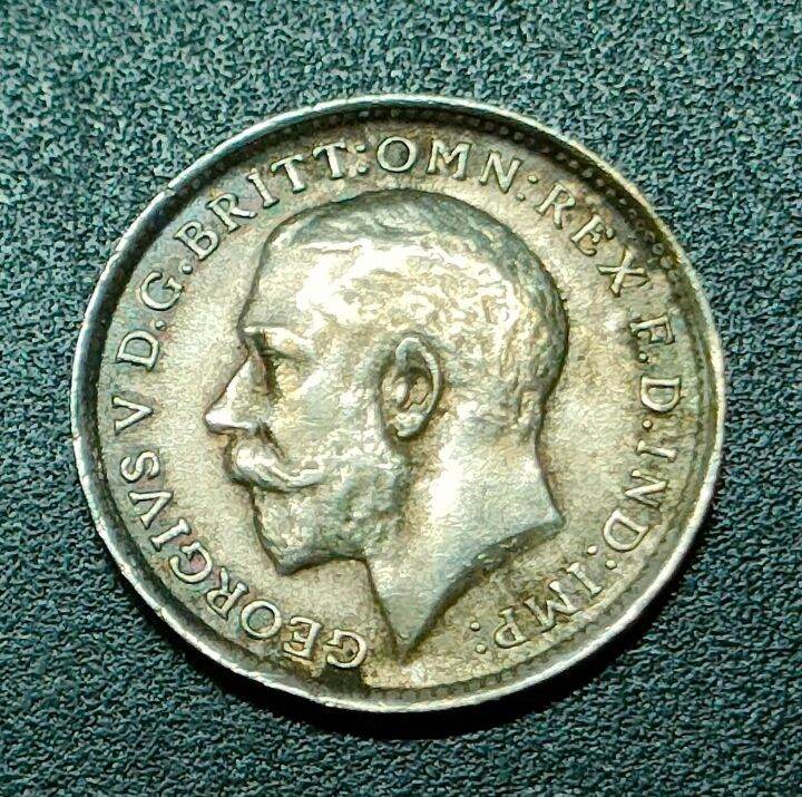 Vintage UK King George V 3 Pence Silver Coin 1912 | Lazada