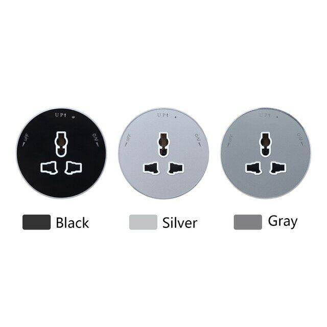 13A UK Plug Removable Concealed Power Track Socket Electrical Wall ...