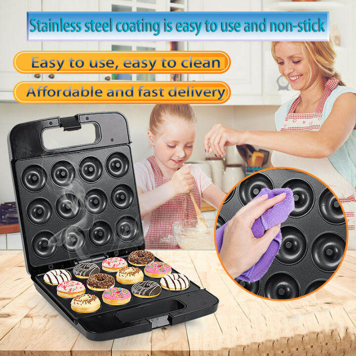 Home donut machine Automatic electric baking pan mini mini baking ...