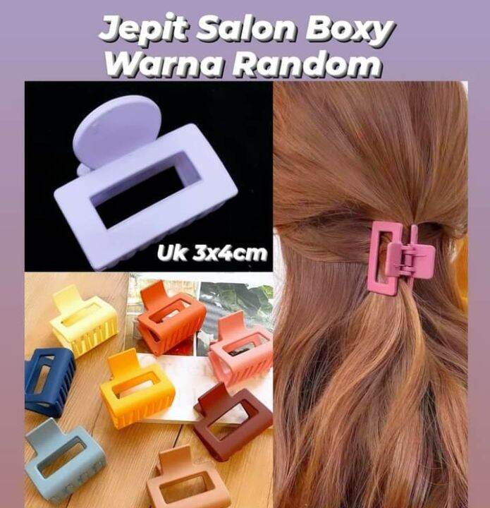 JEPIT RAMBUT KOREA/MODEL KOTAK/MODEL BOLONG/JEDAI SALON | Lazada Indonesia