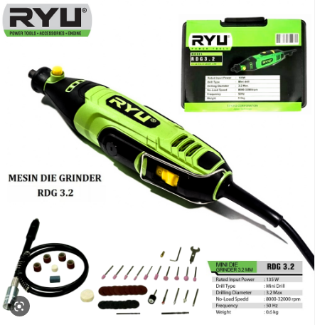 RYU RDG 3.2 Mini die grinder set tuner gerinda bor mini RYU RDG3.2 Bor ...