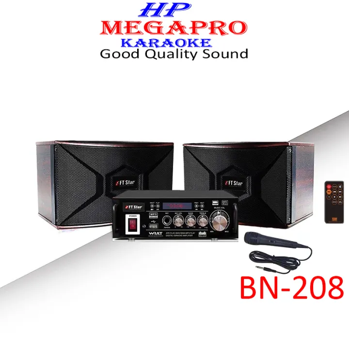 Megapro Karaoke Speaker Set BN-208 Bluetooth usb fm microphone ...
