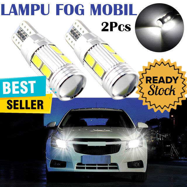 Lampu Fog Light Mobil LED H3 T10 SMD 5630 (2 PCS) 10 LED Car Front Lamp ...