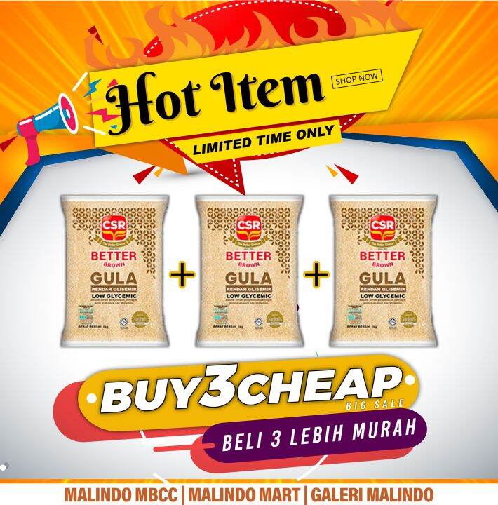 WM3 CSR Better Brown Low Glycemic Sugar / Gula Rendah Glisemix 1kg | Lazada