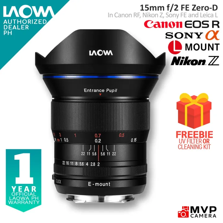 Venus Optics Laowa 15mm f/2 Zero-D MVP CAMERA | Lazada PH