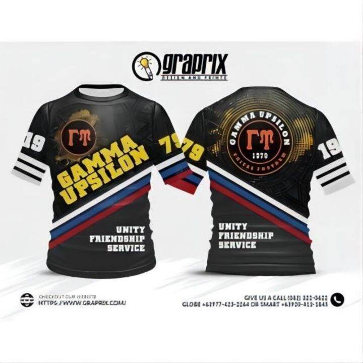 GAMMA UPSILON OFFICIAL LOGO SEAL Full Sublimation T-shirt | Lazada PH