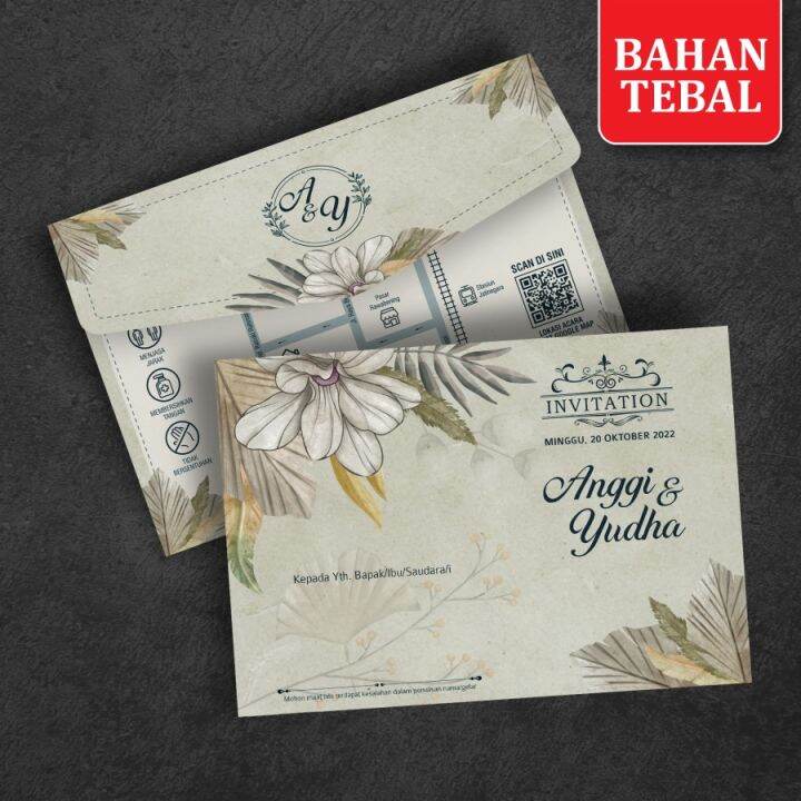 Undangan Custom bentuk dan lipat | Lazada Indonesia