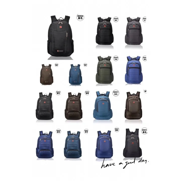 Swiss Gear Waterproof Laptop Backpack with earphone cable and charging ...