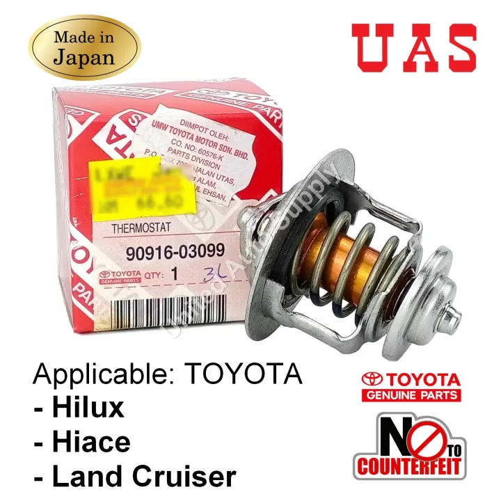TOYOTA Thermostat For Hilux, Land Cruiser, Hiace 90916-03099 | Lazada