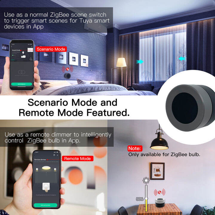 MOES New Tuya ZigBee Smart Knob Switch Wireless Scene Button Controller ... MOES New Tuya ZigBee Smart Knob Switch Wireless Scene Button Controller ...