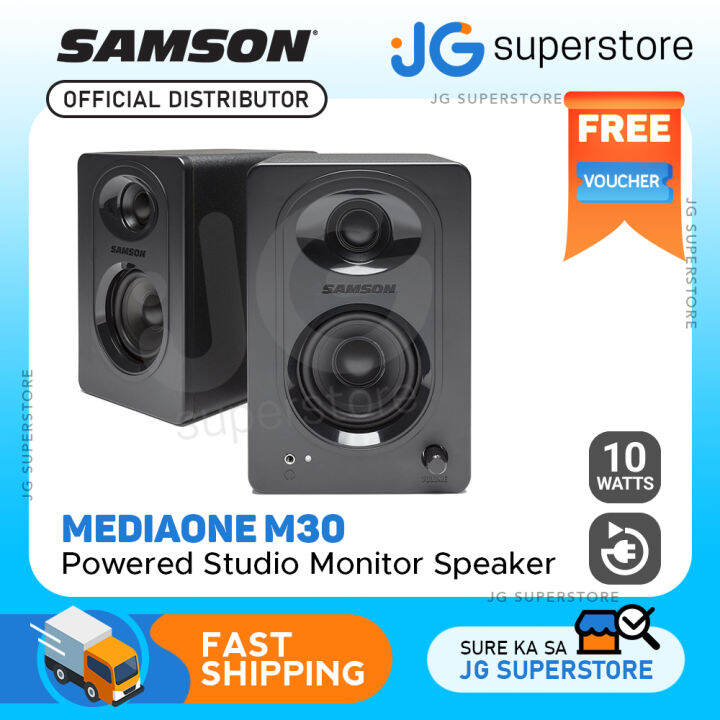 Samson MediaOne M30 Powered Studio Monitors Speakers 10W Power with ...