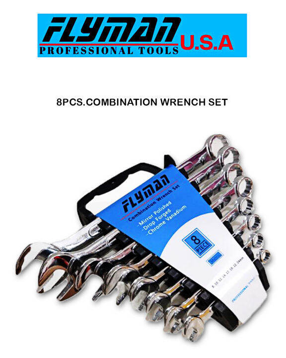 FLYMAN 8PCS.Combination Wrench Set | Lazada PH