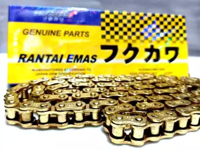RANTAI GOLD DAN HITAM 520H NINJA 250/NINJA RR/TIGER PNP TEBAL 520 ...