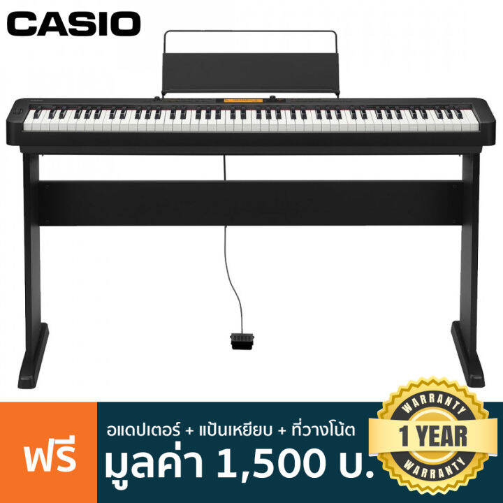 Casio® CDP-S350 เปียโนไฟฟ้า เปียโนดิจิตอล 88 คีย์ เสียง 700 โทน ลำโพง ...