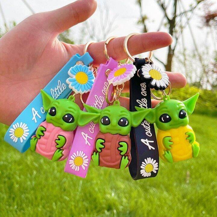 Hasbro Baby Yoda Action Figure Mandalorian Silicone Keychain Cartoon ...
