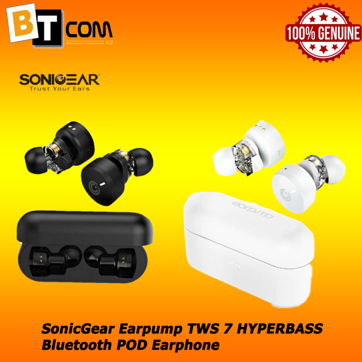 SonicGear Earpump TWS 7 HYPERBASS Bluetooth POD Earphone | Lazada