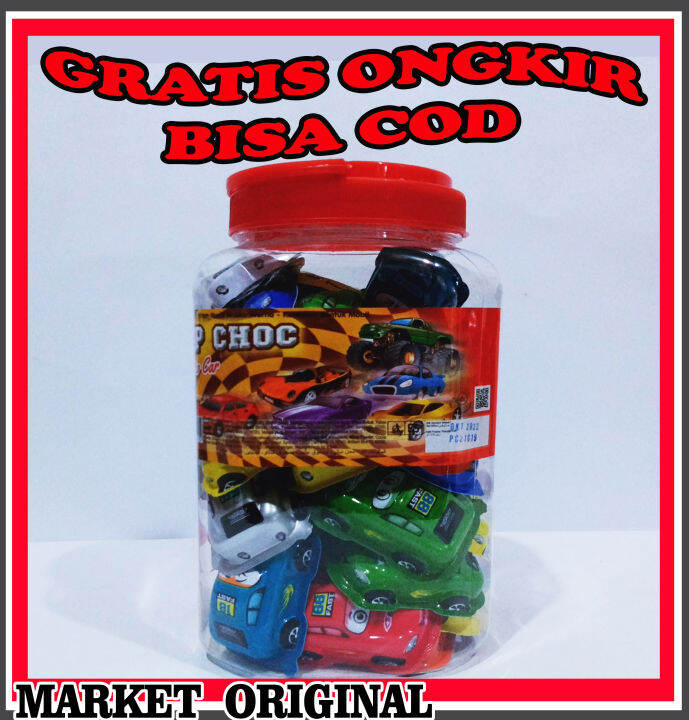 1 TOPLES PERMEN COKLAT POP CHOC ISI 40 PCS / KEMASAN BENTUK MOBIL ...