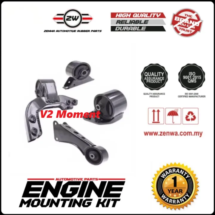 Saga / Iswara (Manual) Engine Mouting Set (ZW/Zenwa) 4 pcs in 1 set ...