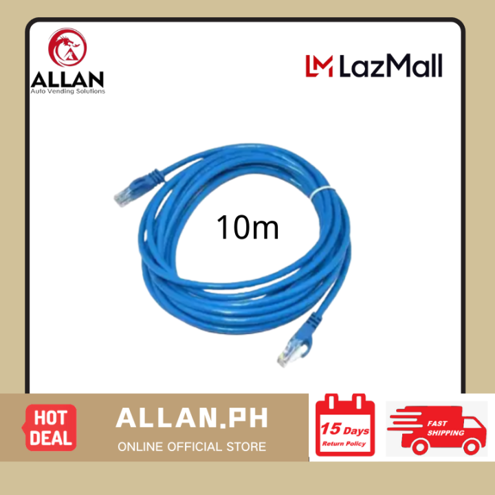 Allan 10M UTP Network LAN Cable CAT5E For RJ45 Connector Pisonet/Piso ...