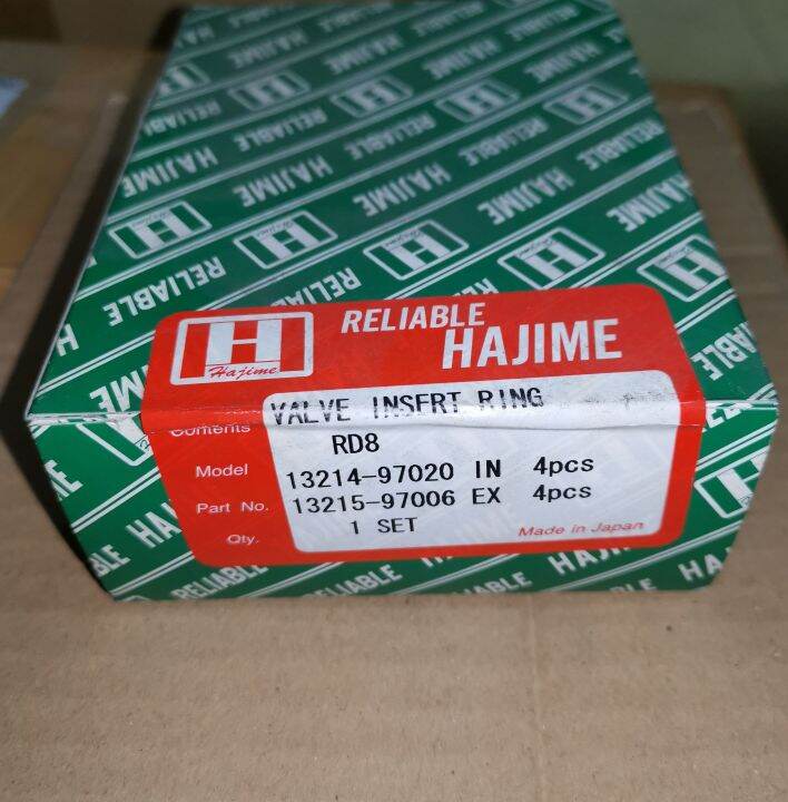 HAJIME VALVE SEAT RING IN & EX For NISSAN RD8 / RF8 | Lazada PH
