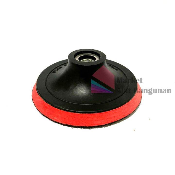 Dudukan Amplas Bulat / Tatakan Tempat Hamplas Bulat Velcro / Bantalan ...