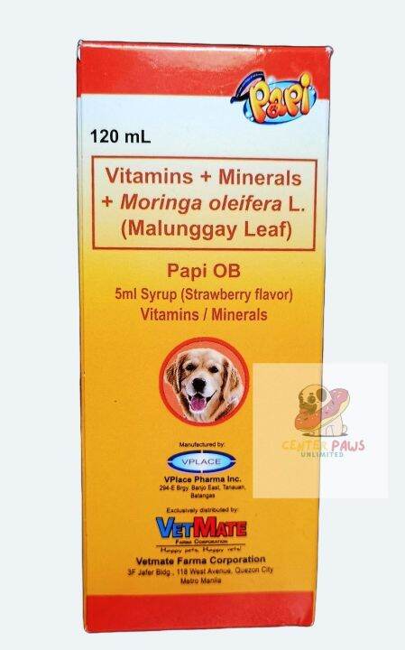 PAPI OB Syrup Vitamins + Minerals, 120ml | Lazada PH
