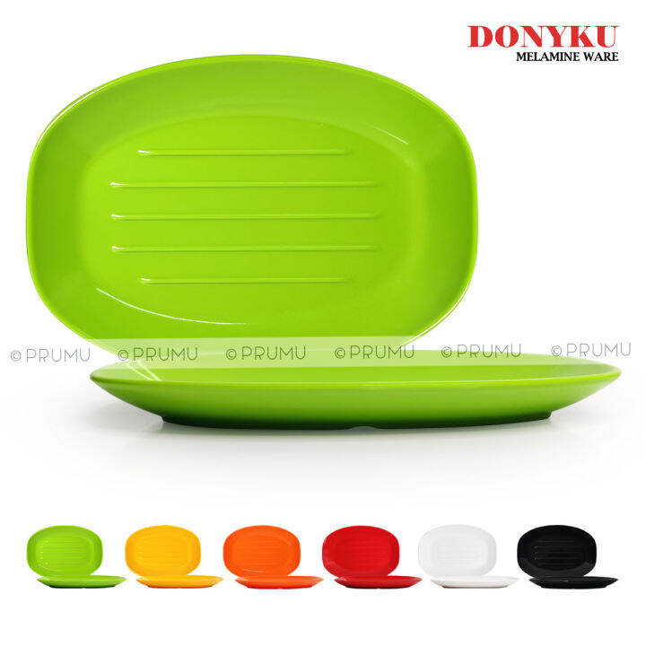 Piring Melamin Persegi Panjang 10 inch - Piring Saji - Piring Oval ...