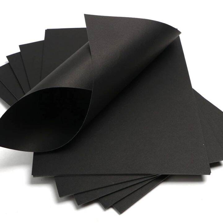 A4 Size BLACK Kraft Paper Sheets for Printing Labels DIY Arts and Craft ...