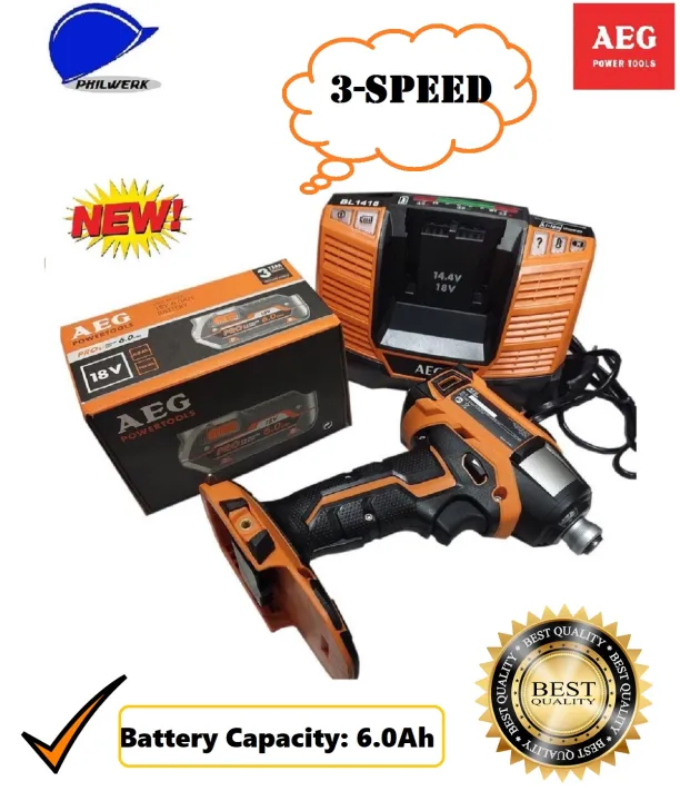 AEG Brushless 3-speed Impact Driver Kit (BSS 18B3 KIT6018) | Lazada PH