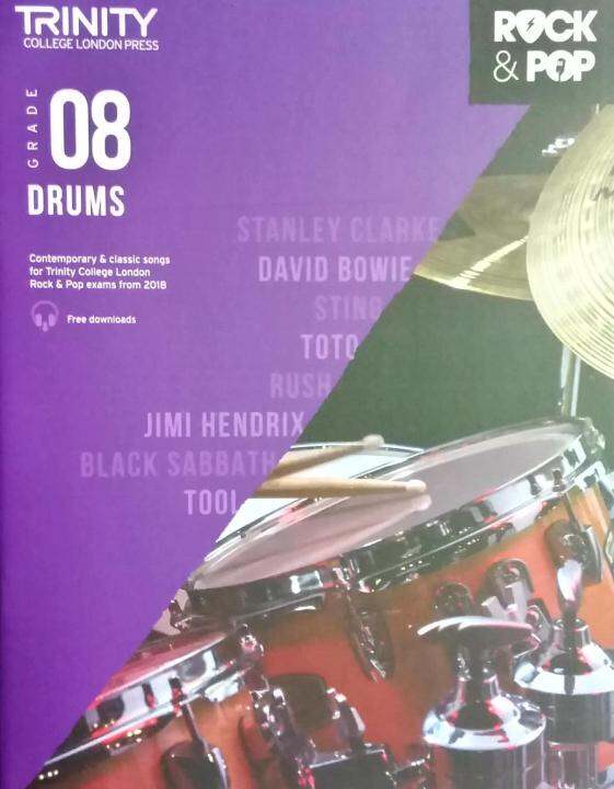 Trinity Rock & Pop DRUMS Grade 8 | Lazada
